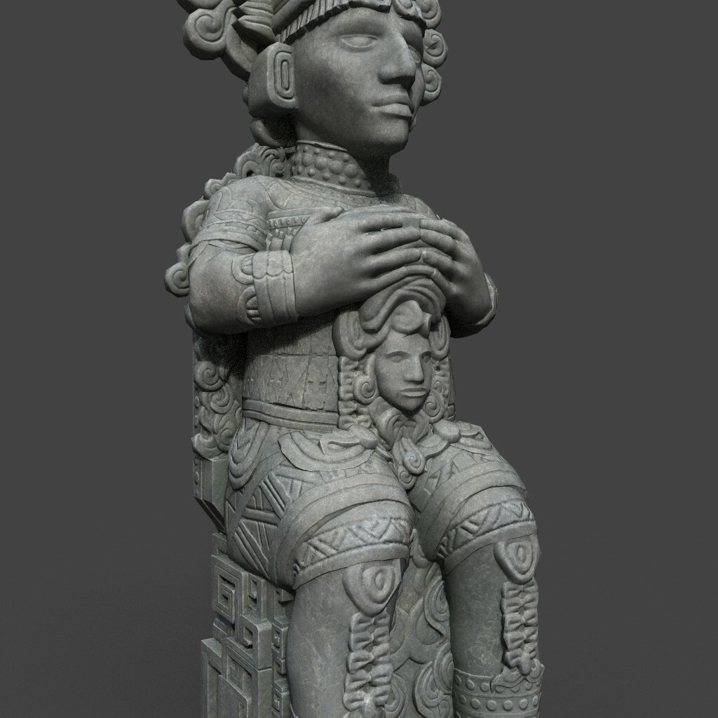 ArtStation - Mayan Inca Aztec Statue 220822 | Game Assets