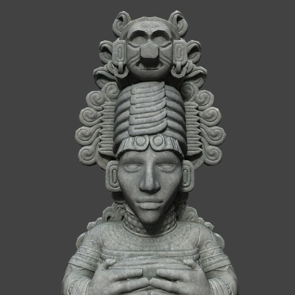 ArtStation - Mayan Inca Aztec Statue 220822 | Game Assets
