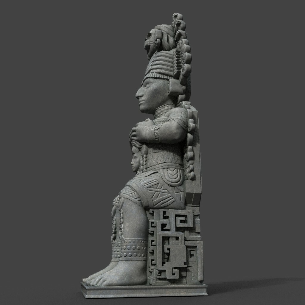 ArtStation - Mayan Inca Aztec Statue 220822 | Game Assets