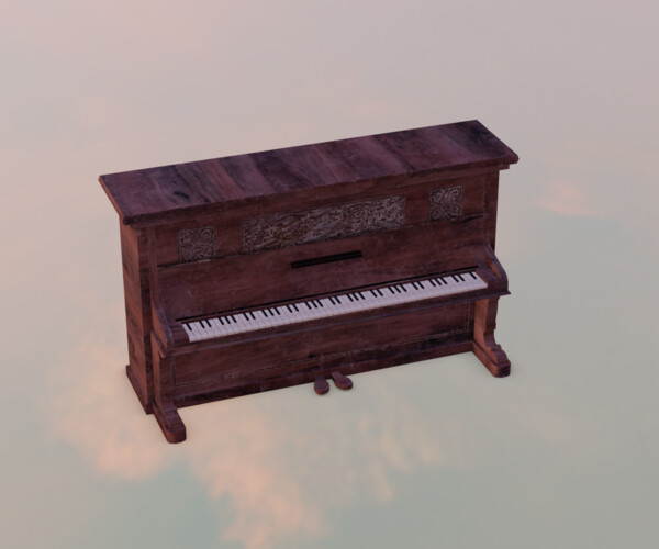 ArtStation - GRAND PIANO GAME READY LOW POLY | Game Assets