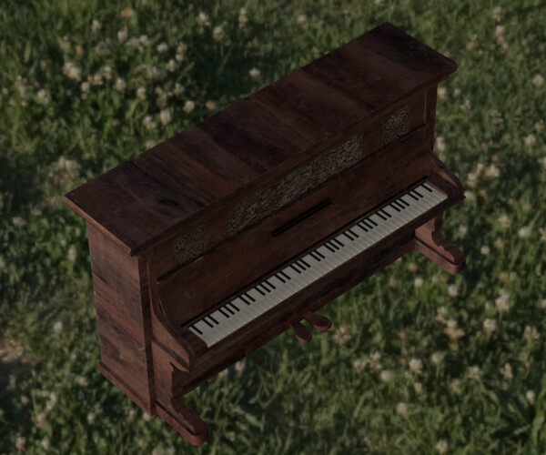 ArtStation - GRAND PIANO GAME READY LOW POLY | Game Assets