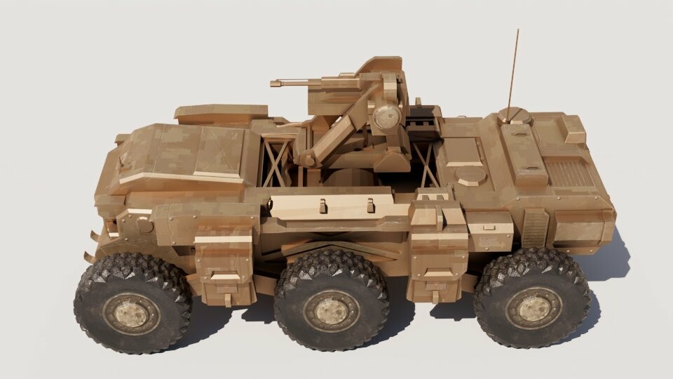 ArtStation - Military Goliath (ALL OBJECTS ARE DETACHABLE) | Game Assets