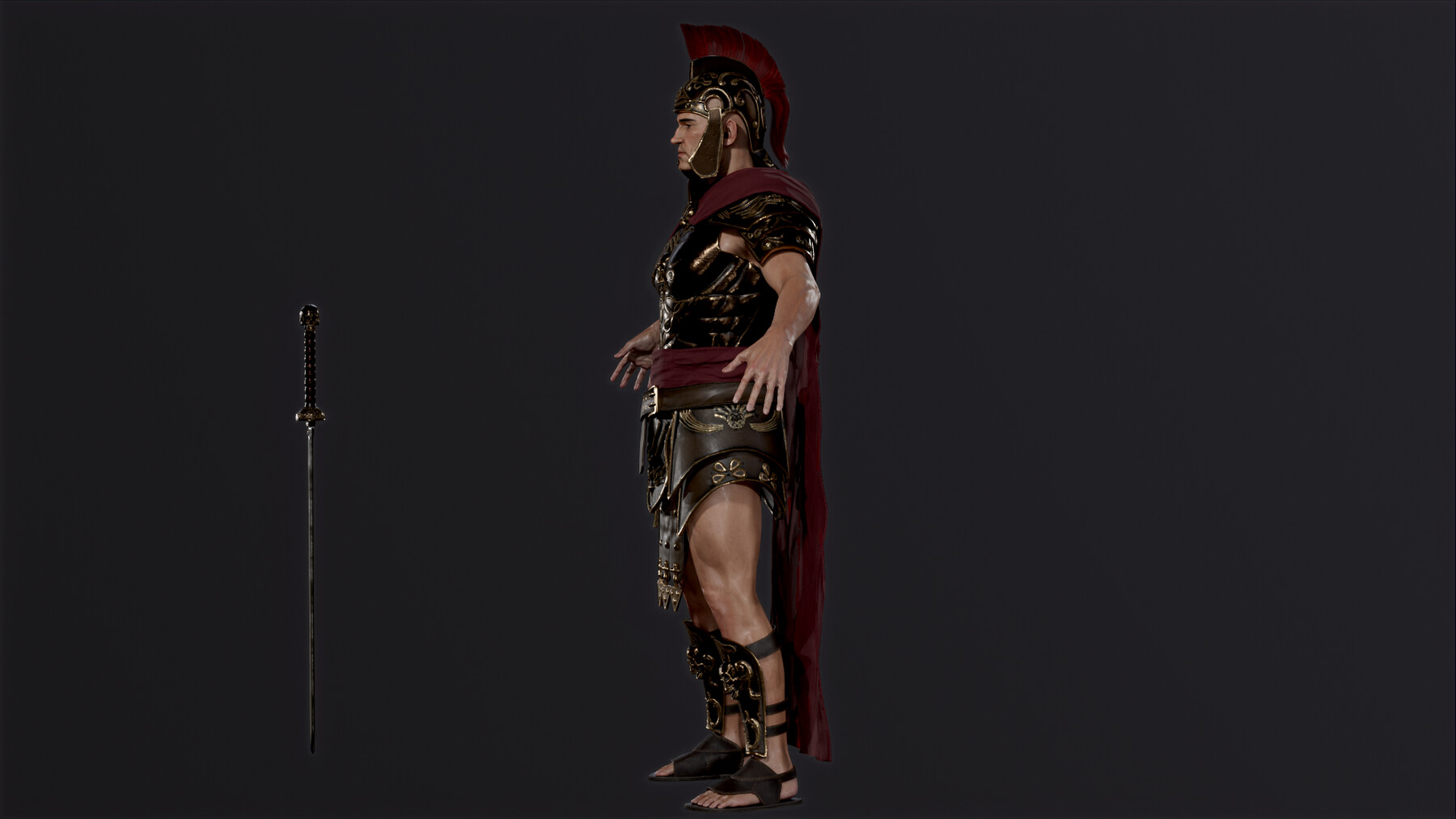 ArtStation - ROMAN OFFICER | Game Assets