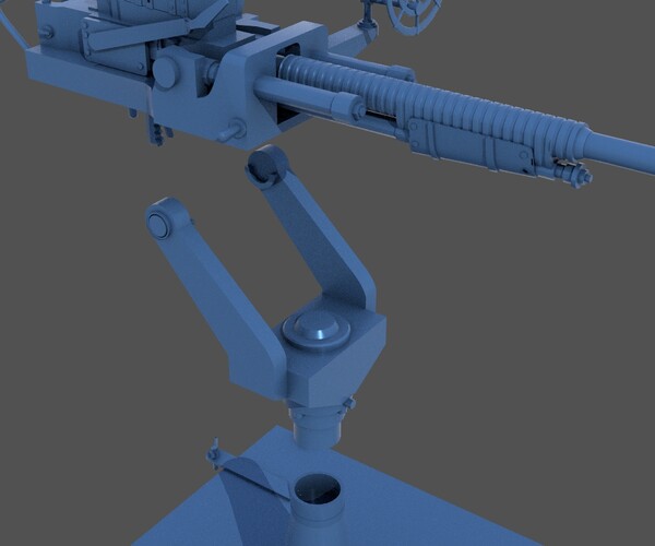 ArtStation - Japanese 25mm MG - 1/100 scale - 3D PRINTING | Resources