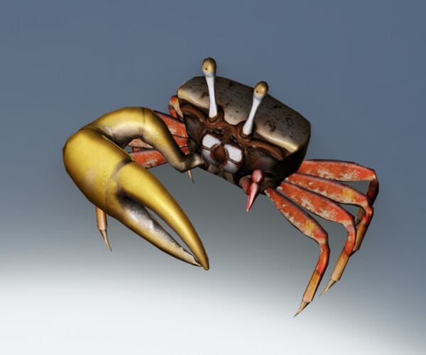 ArtStation - ANIMATED LOW POLY CRAB GAME READY | Game Assets