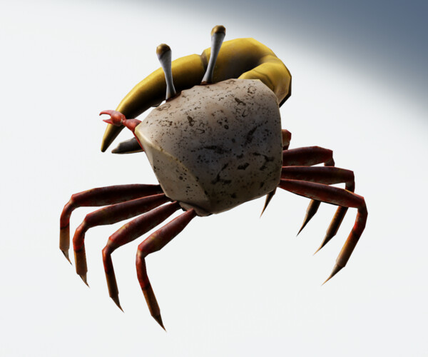 ArtStation - ANIMATED LOW POLY CRAB GAME READY | Game Assets