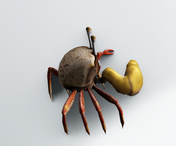 ArtStation - ANIMATED LOW POLY CRAB GAME READY | Game Assets