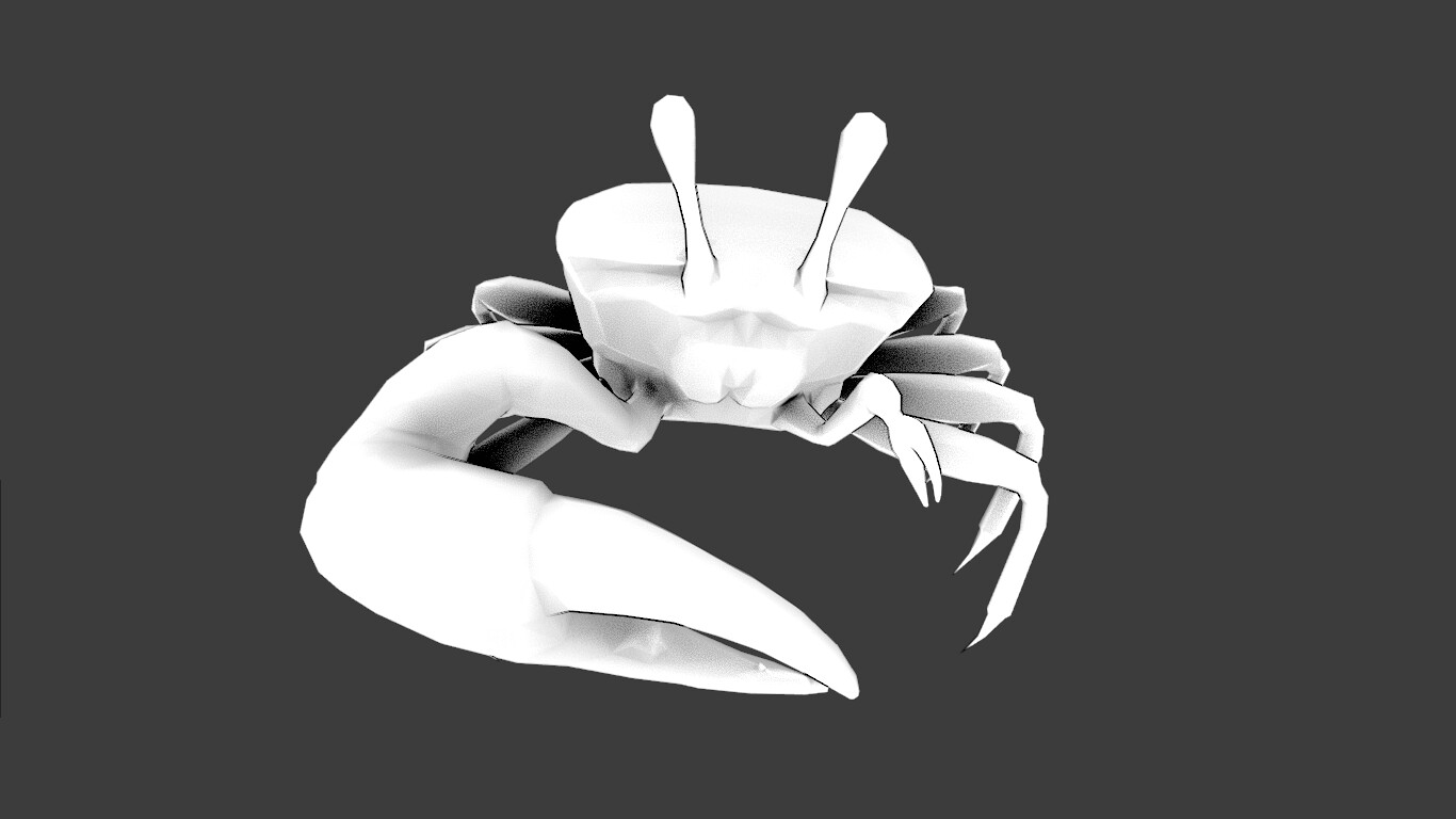ArtStation - ANIMATED LOW POLY CRAB GAME READY | Game Assets