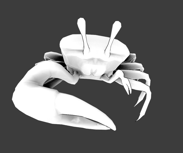 ArtStation - ANIMATED LOW POLY CRAB GAME READY | Game Assets