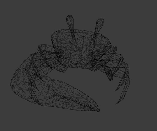 ArtStation - ANIMATED LOW POLY CRAB GAME READY | Game Assets