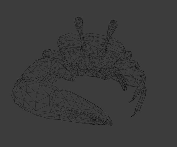 ArtStation - ANIMATED LOW POLY CRAB GAME READY | Game Assets
