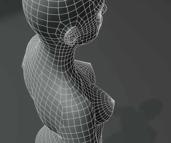 ArtStation - Male Female Body Base Mesh 28 Animations 3D Model 10k Polygons | Resources