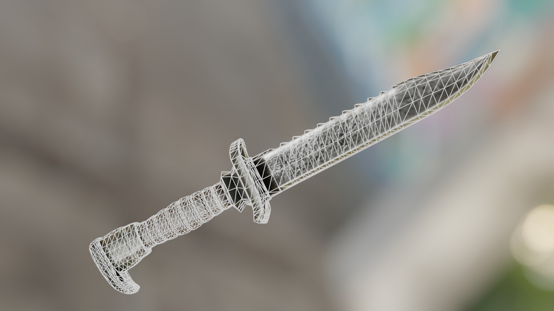 ArtStation - realistic low-poly knife | Resources