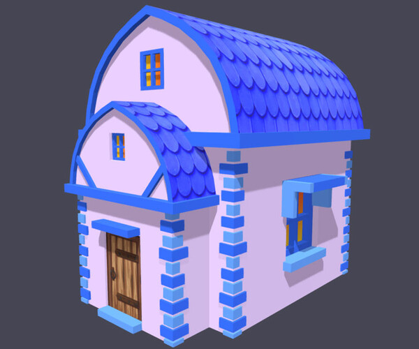 ArtStation - 3D cartoon fantasy house02 model | Resources