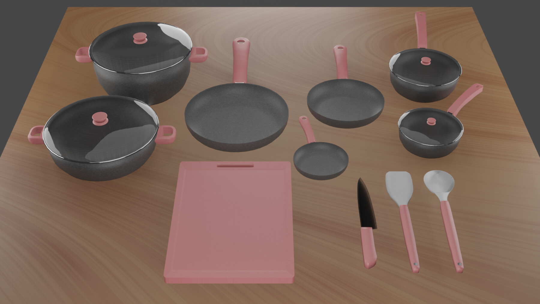 ArtStation - Kitchen Cookware Set 3D Model | Resources