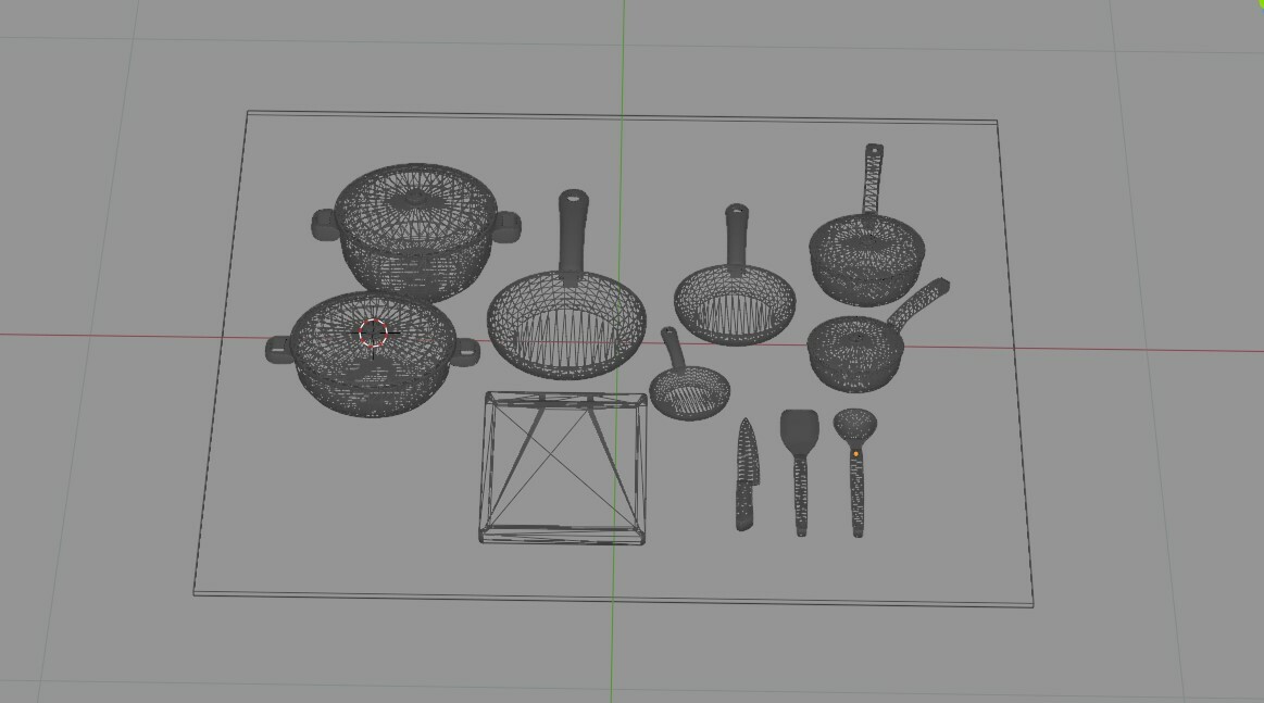 ArtStation - Kitchen Cookware Set 3D Model | Resources