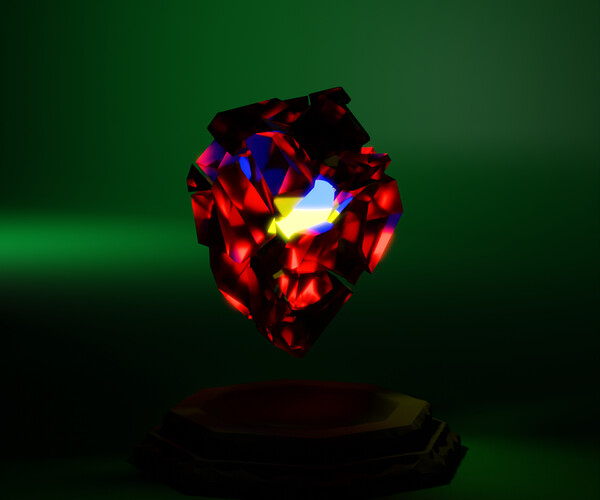 ArtStation - Heart in Gem beat | Artworks