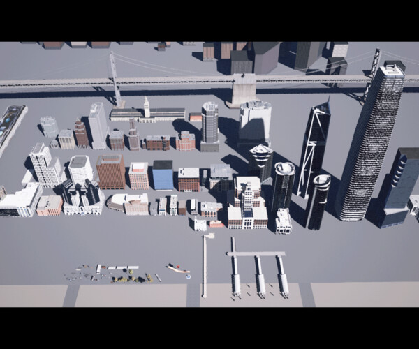 ArtStation - Real City SF - Downtown Environment Mega Pack - (UE4 & UE5 ...
