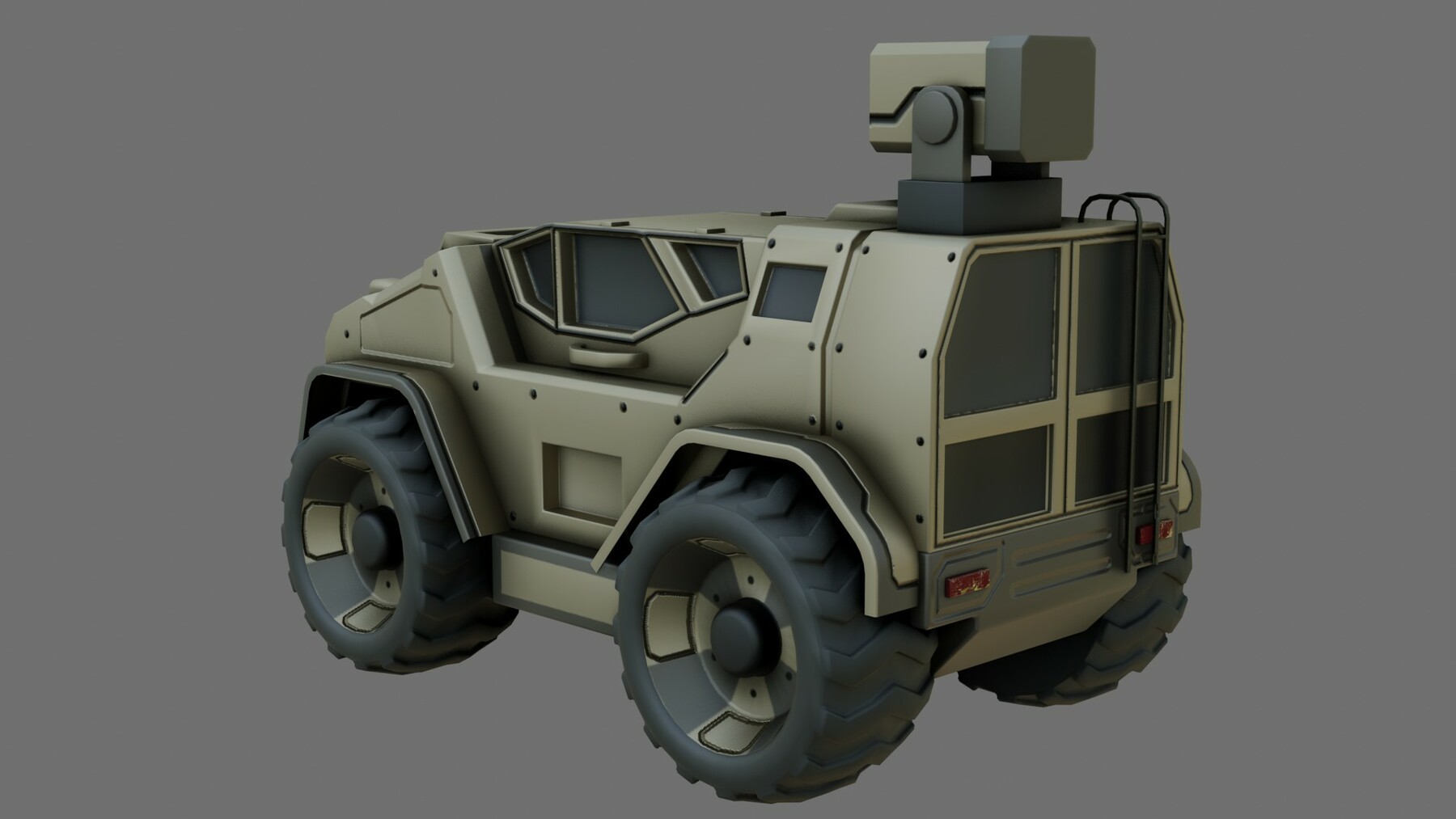 ArtStation - Sci-Fi Military Vehicle - Game Ready - PBR | Game Assets