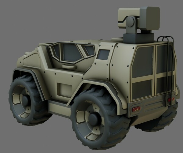 ArtStation - Sci-Fi Military Vehicle - Game Ready - PBR | Game Assets