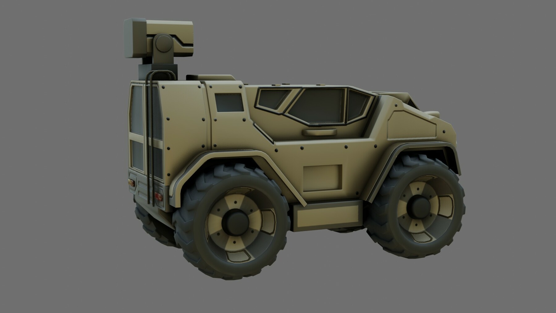 ArtStation - Sci-Fi Military Vehicle - Game Ready - PBR | Game Assets