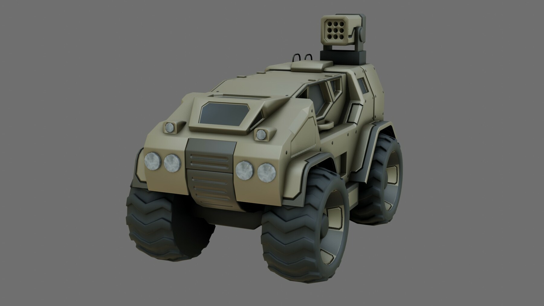 ArtStation - Sci-Fi Military Vehicle - Game Ready - PBR | Game Assets