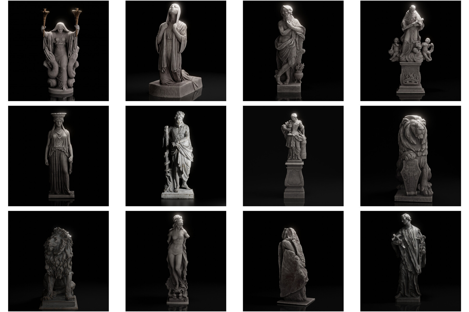 ArtStation - 100+ Scaned Famous Statues in Rome 3d models Pack Ⅰ ...