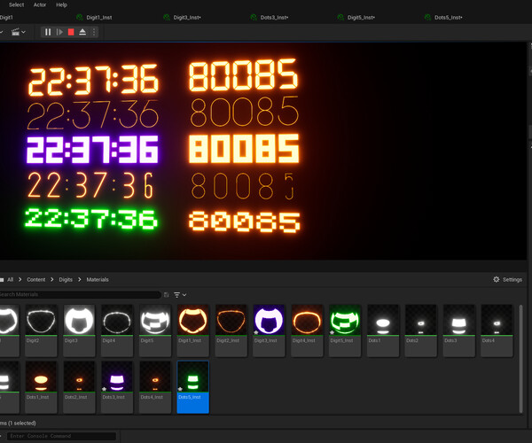 Artstation Unreal Engine Digit Shader Game Assets