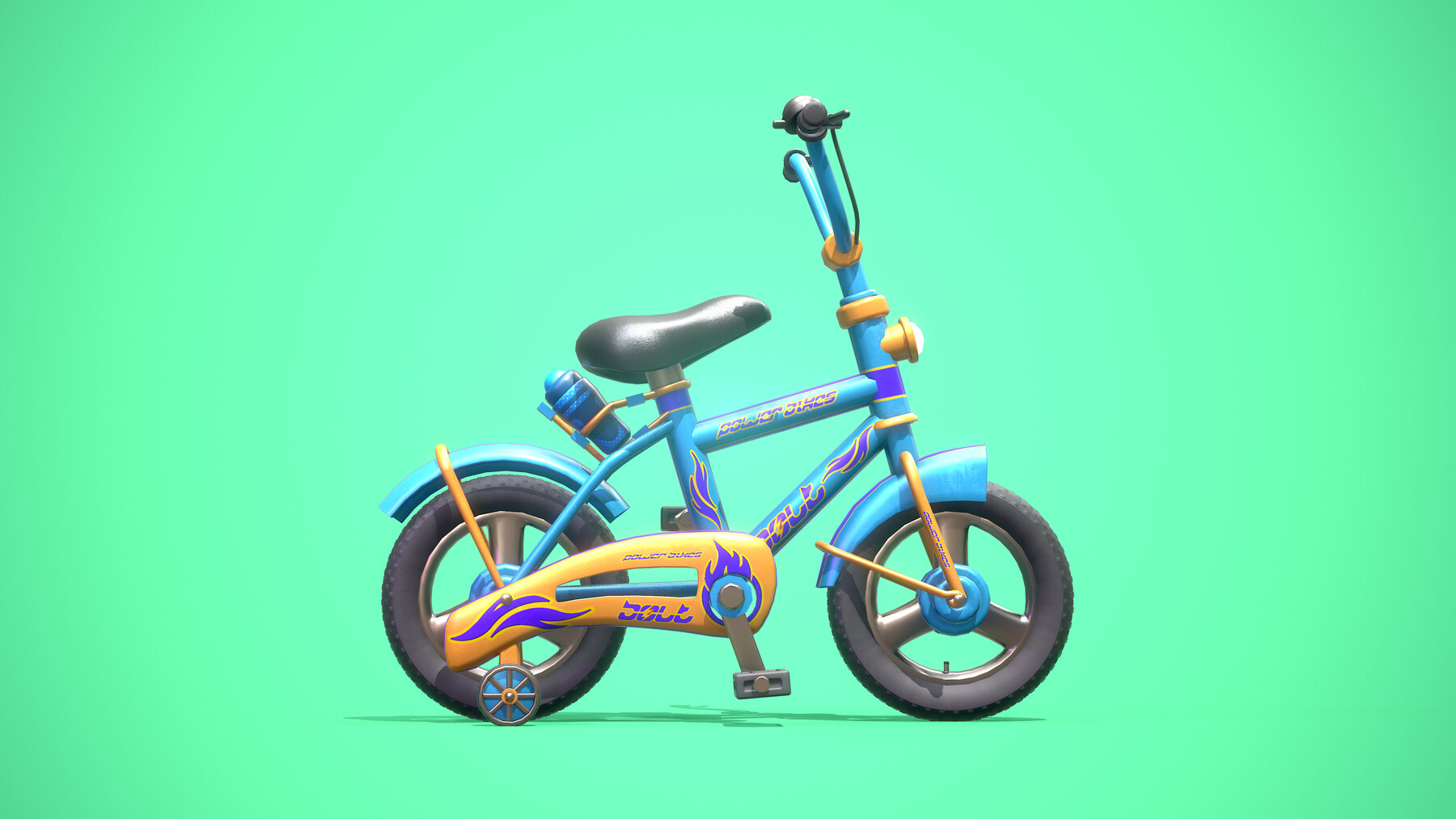 ArtStation - Low Poly Cartoony Bicycle for Ar,Vr and Games | Game Assets