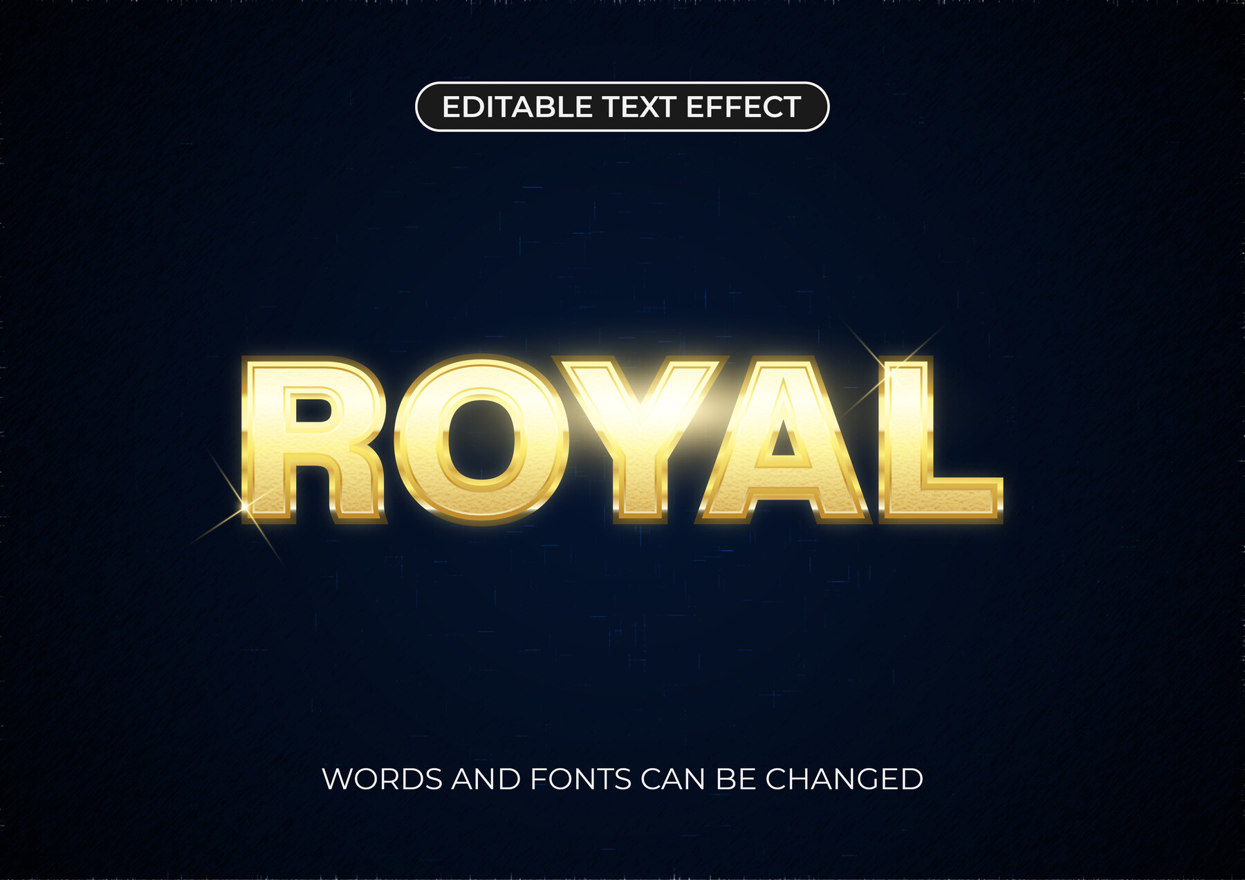 ArtStation - 3D Royal Text Effects, EPS Template File | Artworks