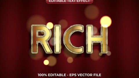 ArtStation - Rich Text Effects, EPS Template File | Artworks