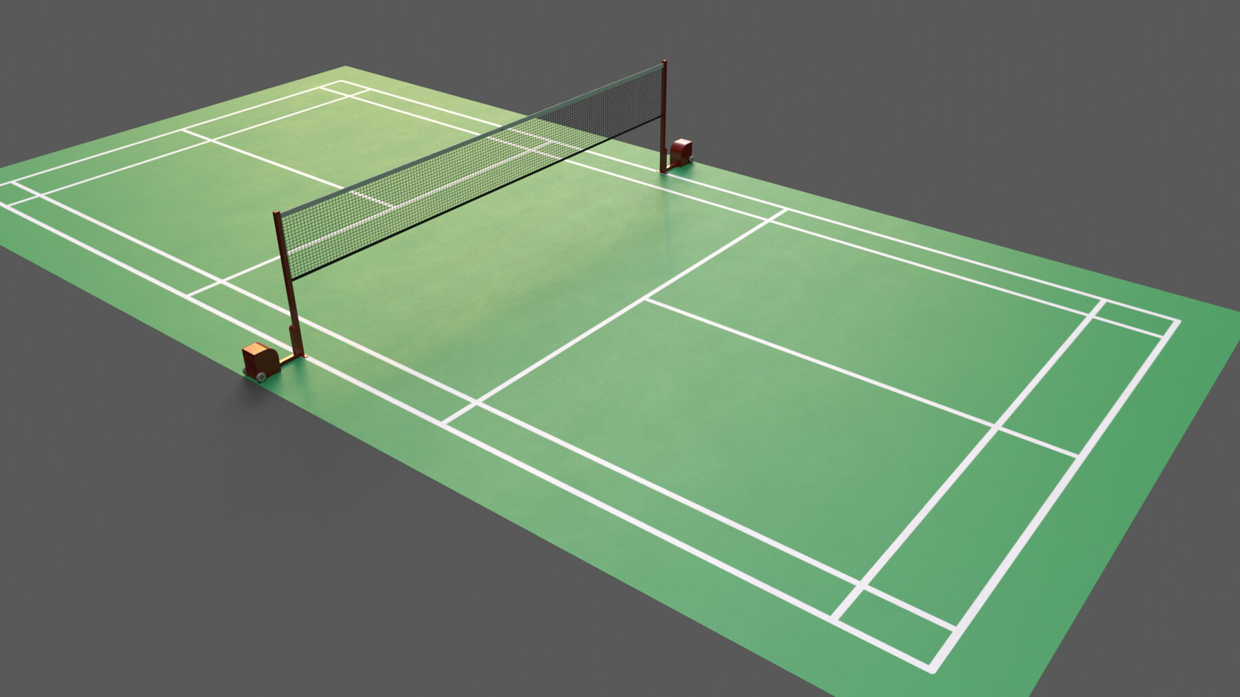 ArtStation - PBR Badminton Court Floor and Net | Game Assets