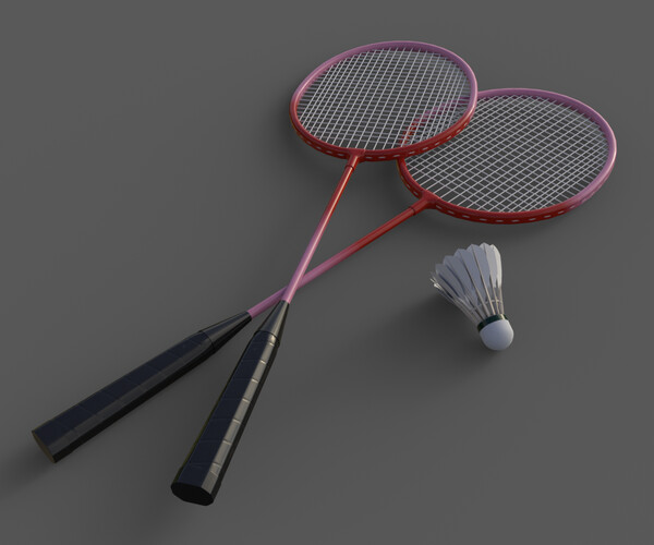ArtStation - PBR Badminton Racket and Shuttlecock | Resources