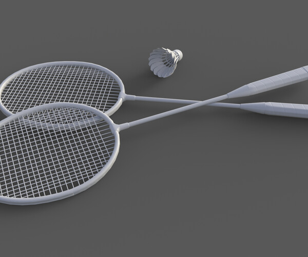ArtStation - PBR Badminton Racket and Shuttlecock | Resources