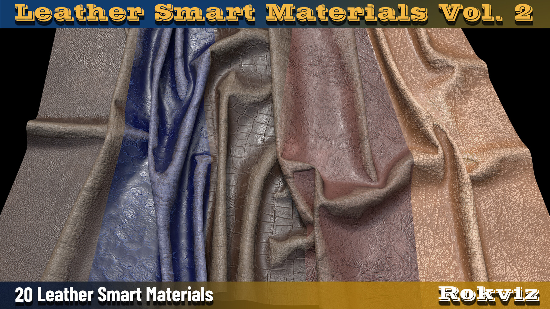 ArtStation - 20 Leather Smart Materials Vol. 2 | Resources