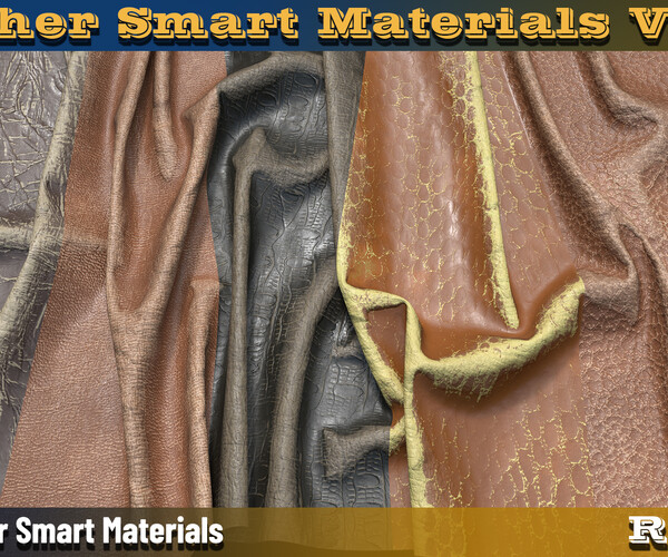 ArtStation - 20 Leather Smart Materials Vol. 2 | Resources