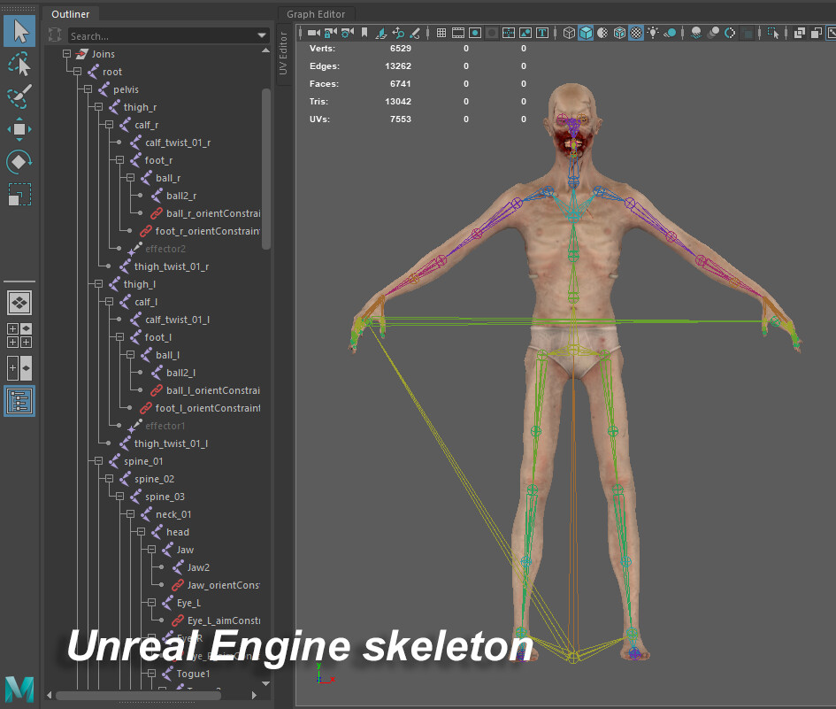 ArtStation - Game-Ready Character Zombie | Game Assets