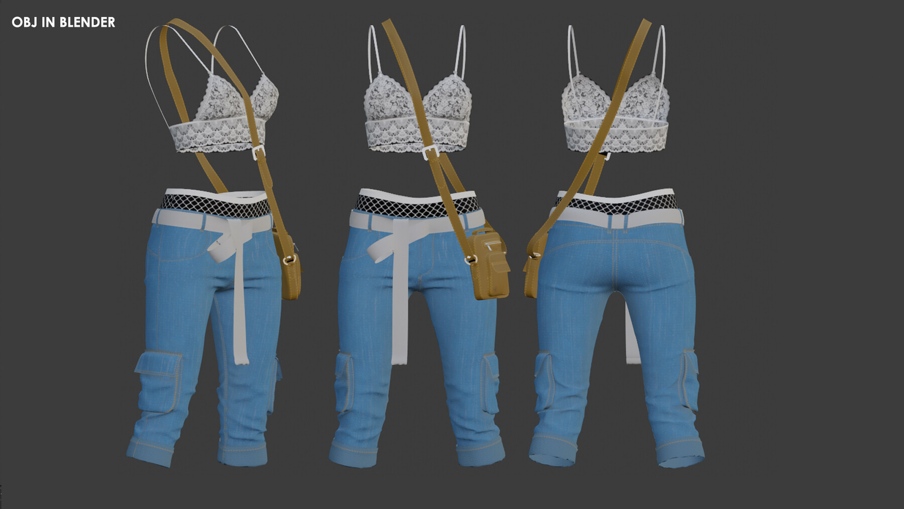 ArtStation - Girl's Outfit 13 - Marvelous / CLO Project file | Game Assets