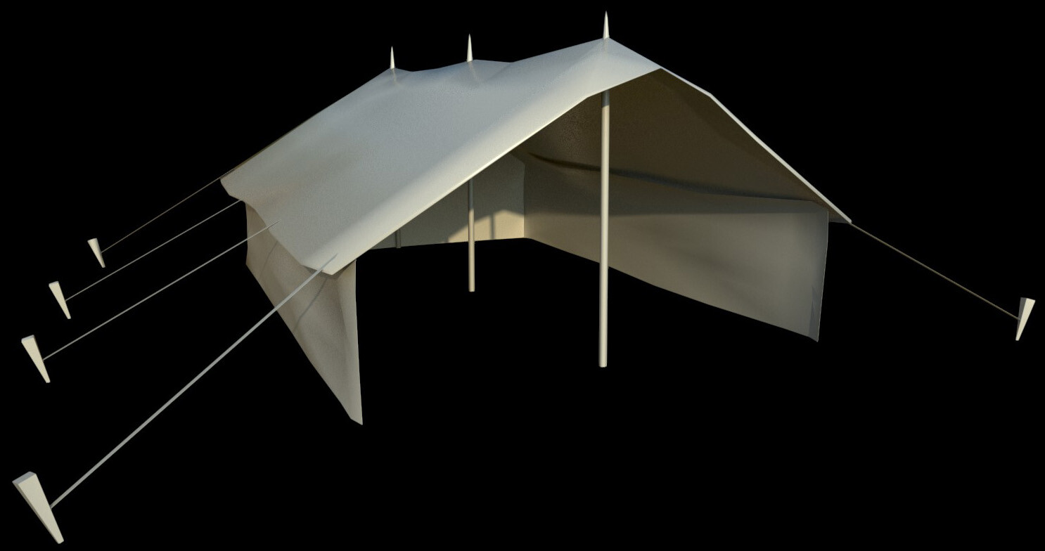 ArtStation - Military Tent - 2 | Game Assets