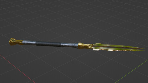 ArtStation - spear (gold spear) | Resources