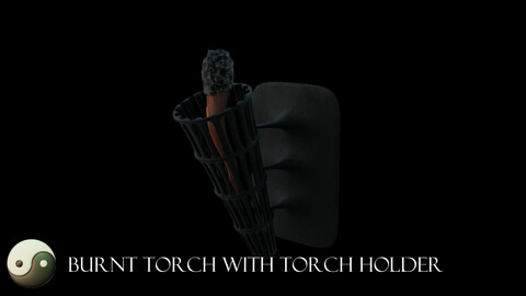 ArtStation - Burnt Torch with Torch Holder | Resources