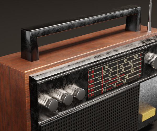 ArtStation - Old Vintage Radio | Game Assets