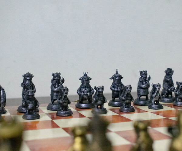 ArtStation - 3D chess set STL for 3Dprint | Resources