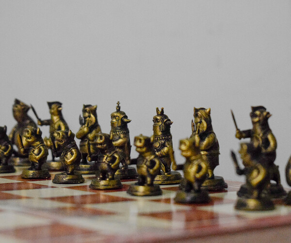 ArtStation - 3D chess set STL for 3Dprint | Resources