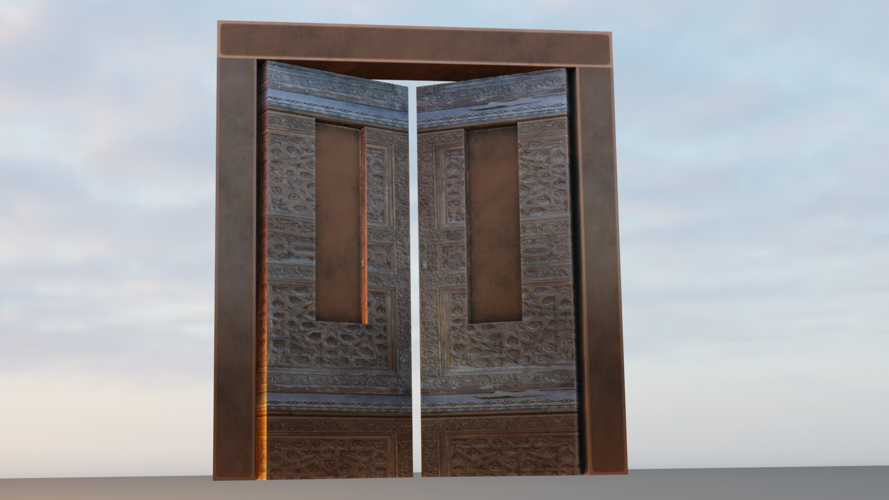 ArtStation - METAL DOOR LOW POLY | Game Assets