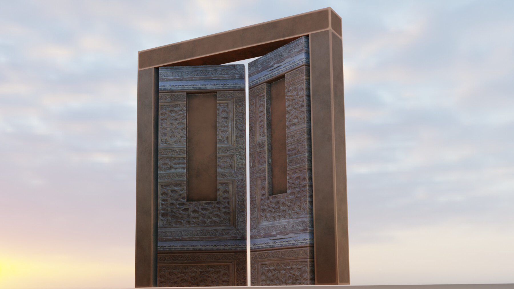 ArtStation - METAL DOOR LOW POLY | Game Assets
