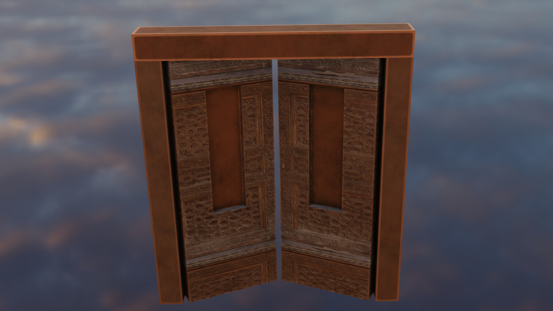 ArtStation - METAL DOOR LOW POLY | Game Assets
