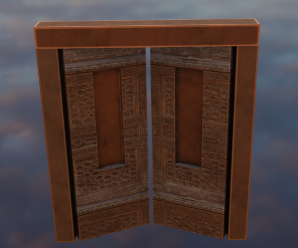 ArtStation - METAL DOOR LOW POLY | Game Assets