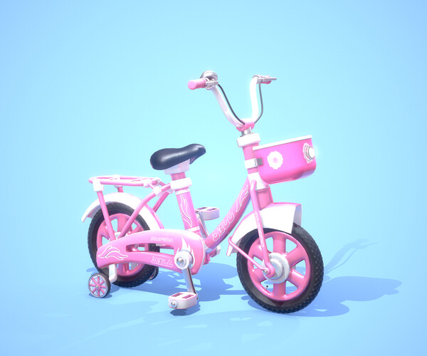 ArtStation - 2 Low Poly Cartoony Bicycles for Ar,Vr and Games | Game Assets