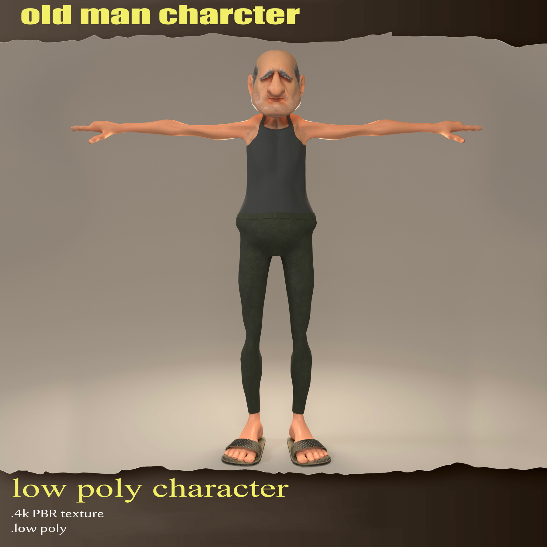 ArtStation - old man character | Game Assets